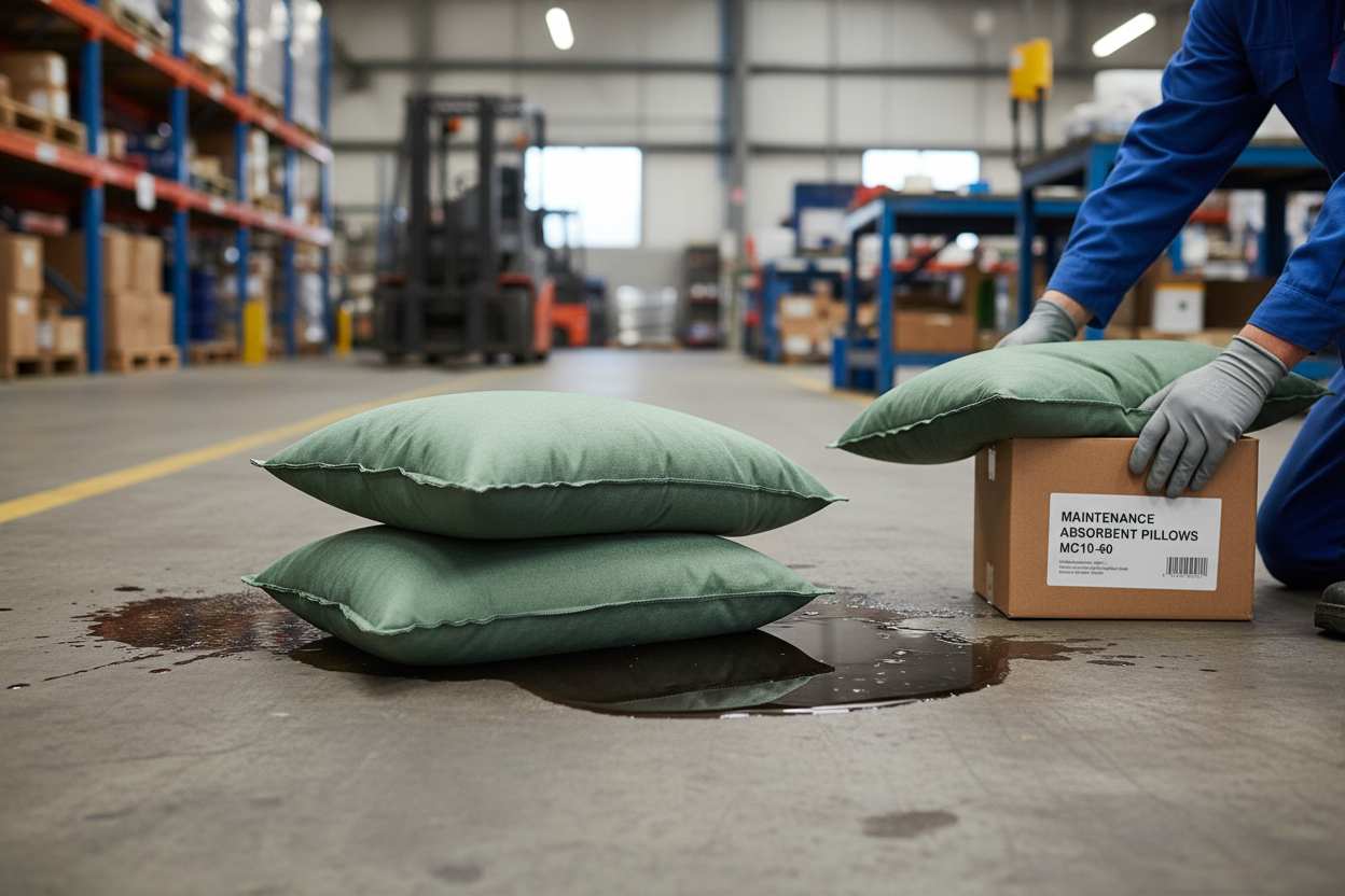 Maintenance Absorbent Pillows 60 Litre 40cm x 50cm for Dealing with Sp